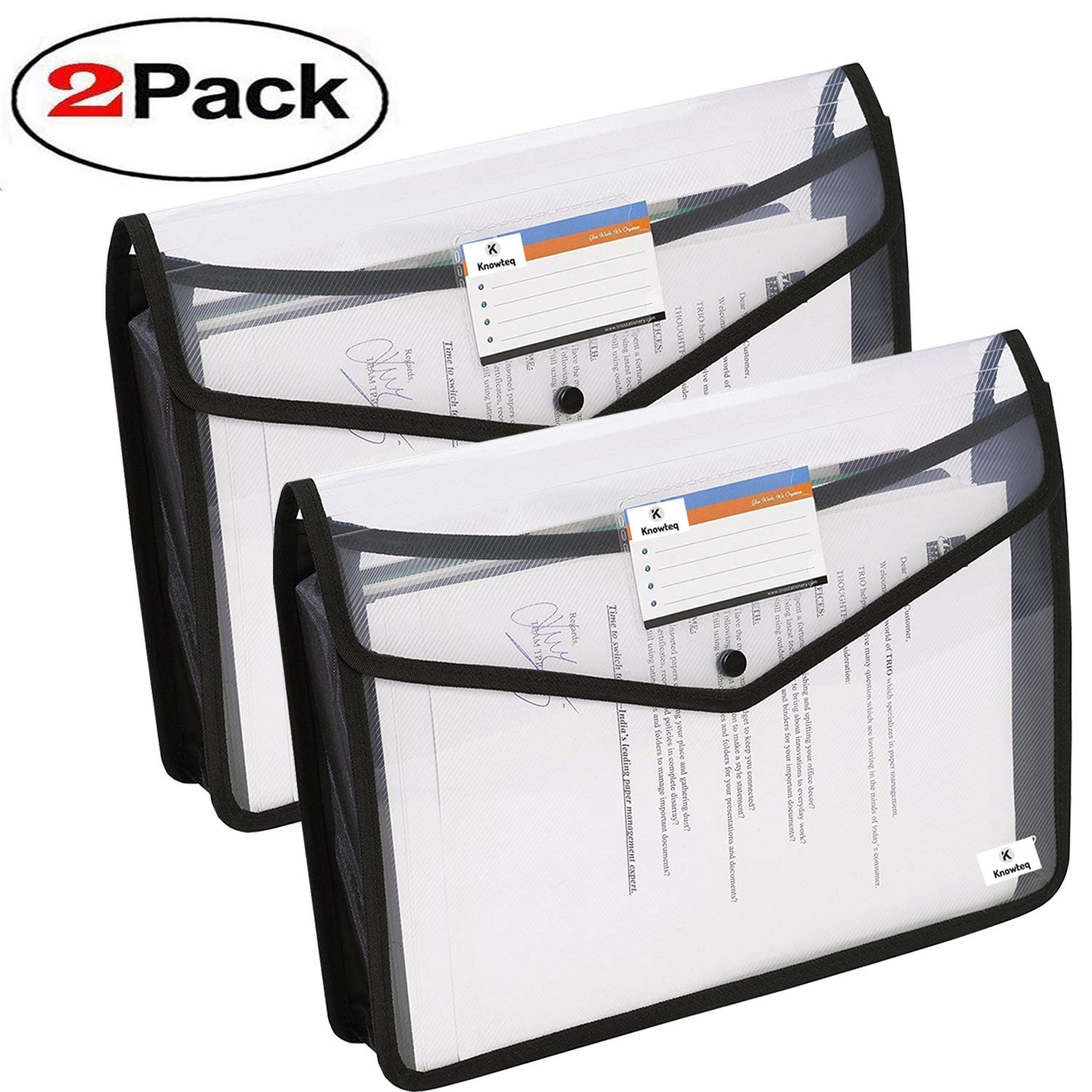 Buy KNOWTEQ Project Envelope Folder | Transparent Document Holder ...