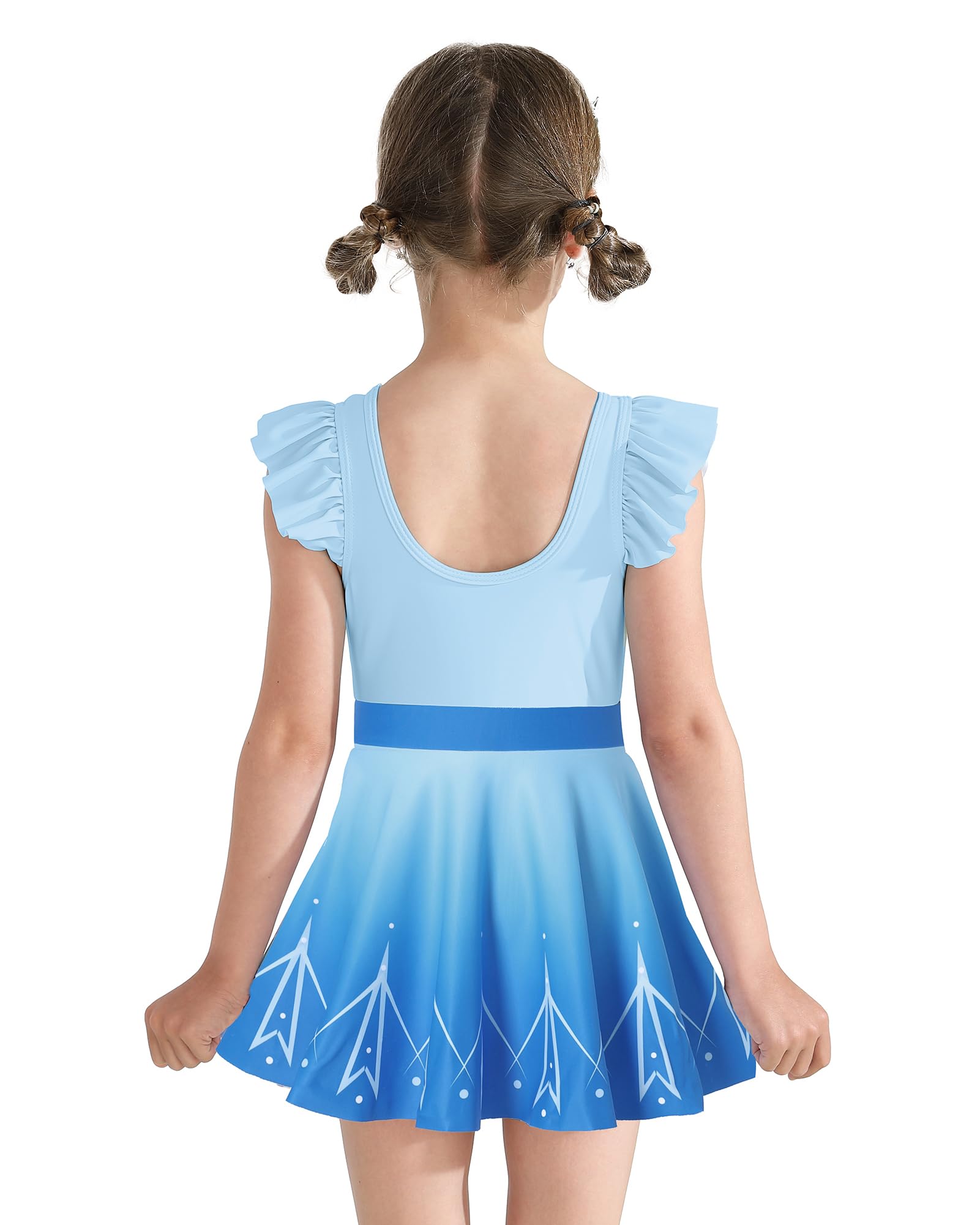 Snapklik.com : Swimming Suit Skirted For Toddler Girls Blue Frozen ...