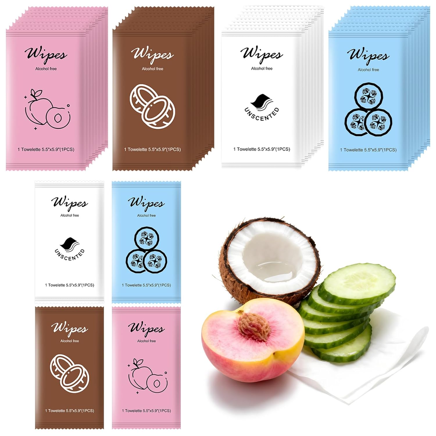 Amazon.com: Individual Hand Wipes,Wet Wipes Individually Wrapped Bulk ...