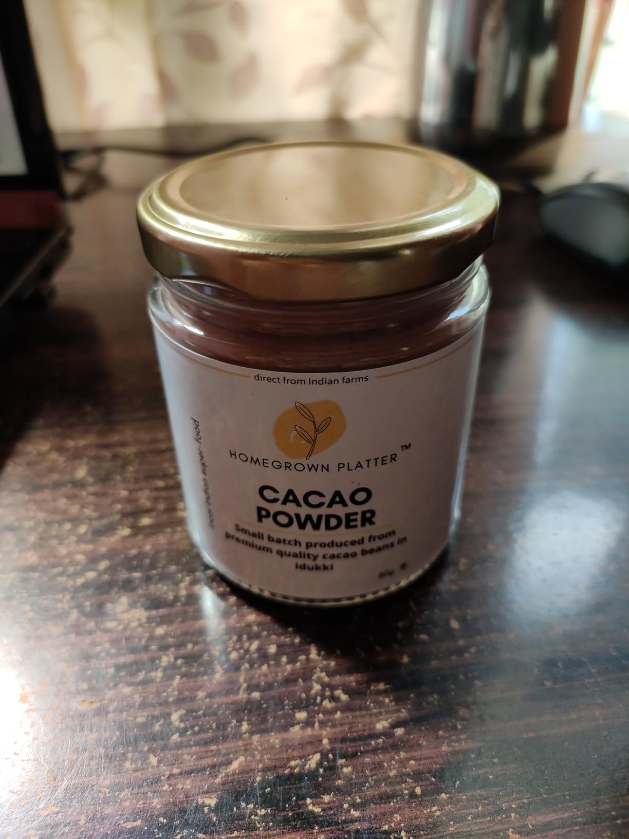 Homegrown Platter Organic Raw Unsweetened Cacao Powder, 80g | Best for ...