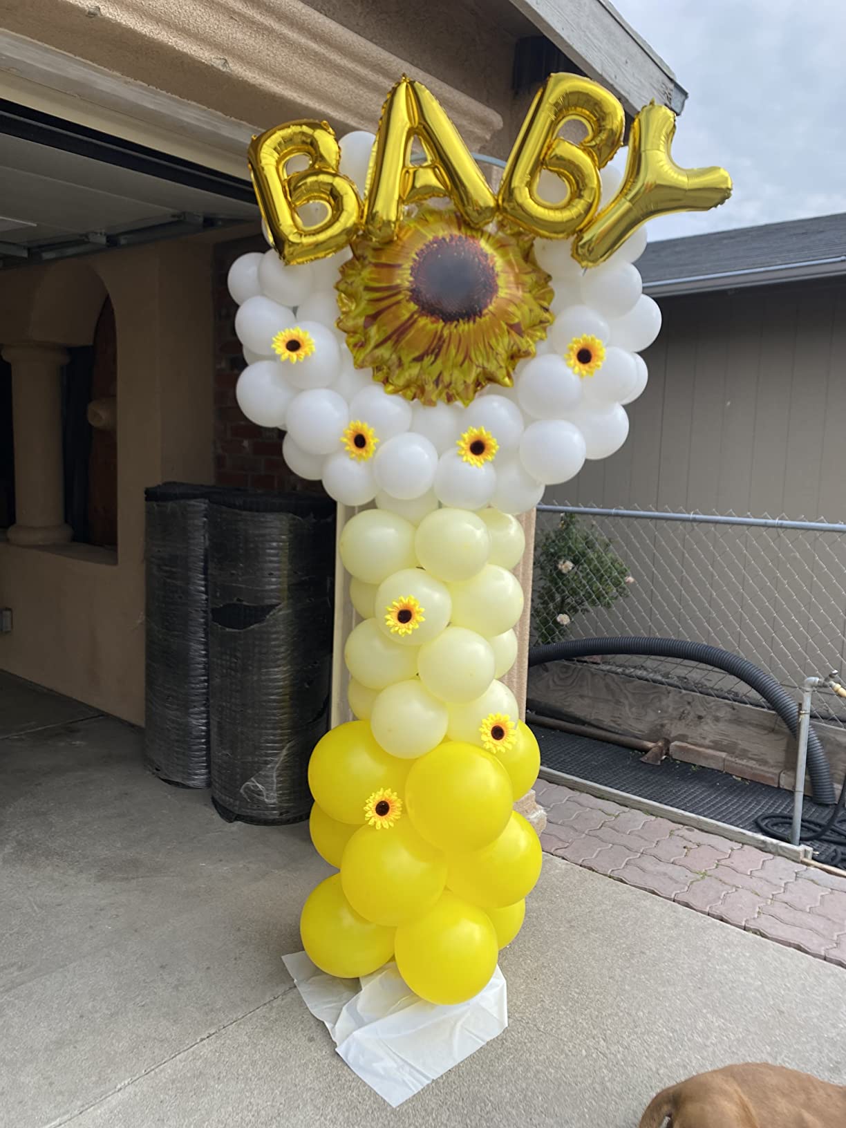 Amazon.com: Set of 2 Yellow Sunflower 24" Foil Party Balloon : Home ...