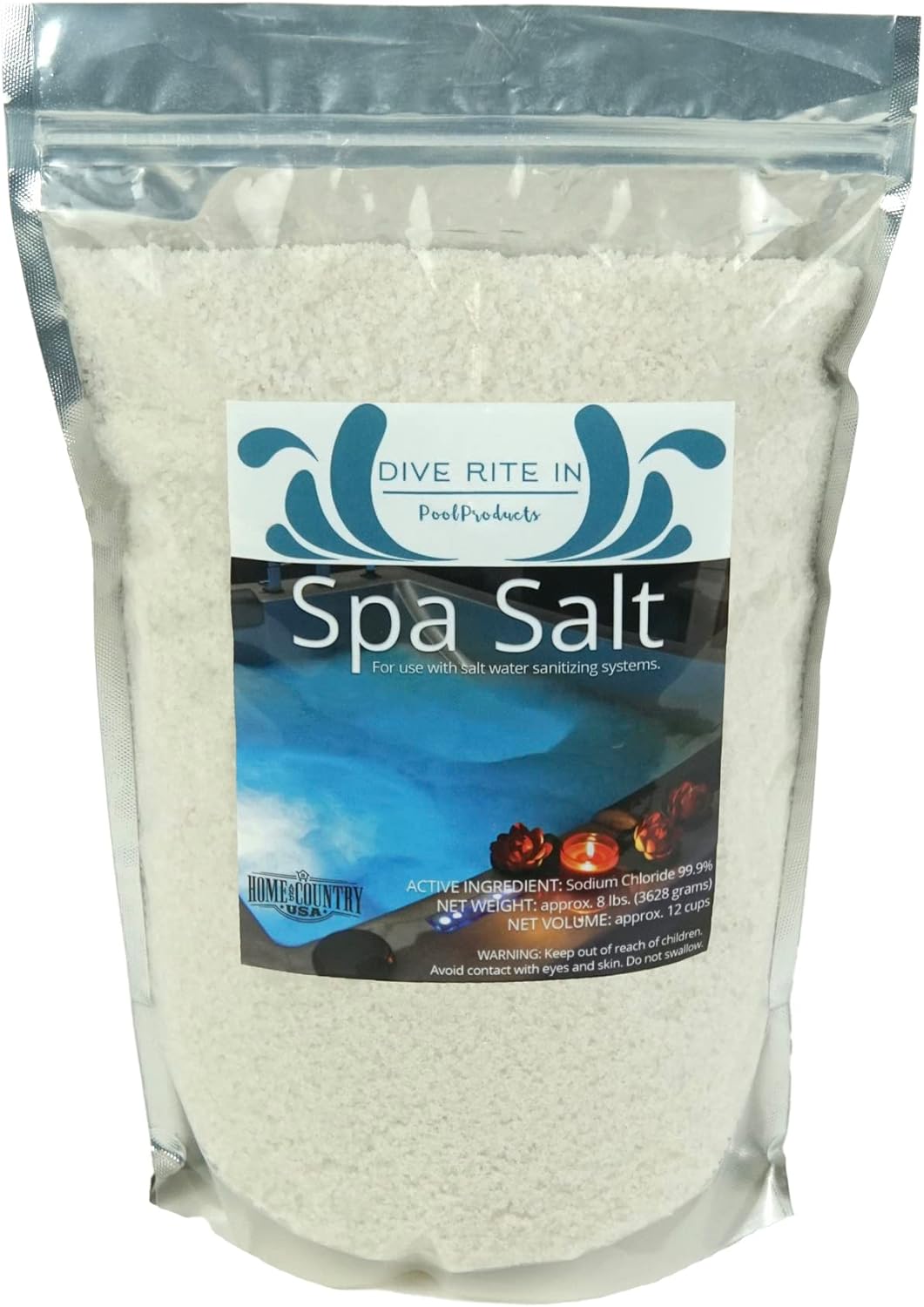 Amazon.com : Dive Rite in Hot Tub Salt and Spa Salt for All Salt Water ...