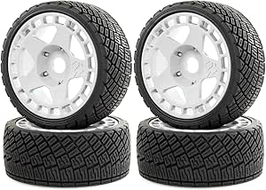 Amazon.com: REDSPIDER•1/8 RC Rally Car Tires On Road Tyres 17mm Hex ...