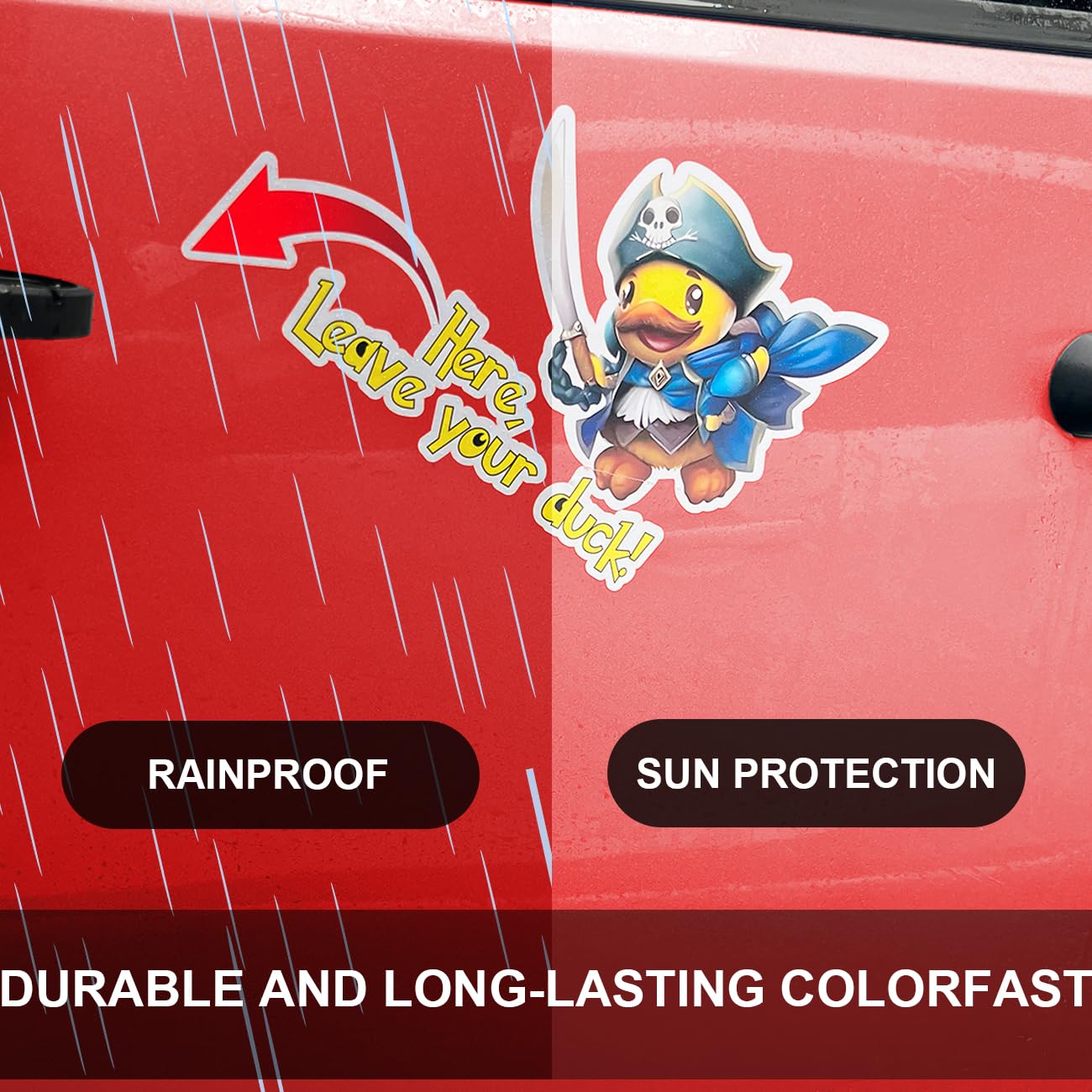 Snapklik.com : Funny Duck Sticker For Jeep,Duck Decal For Jeep,Here ...