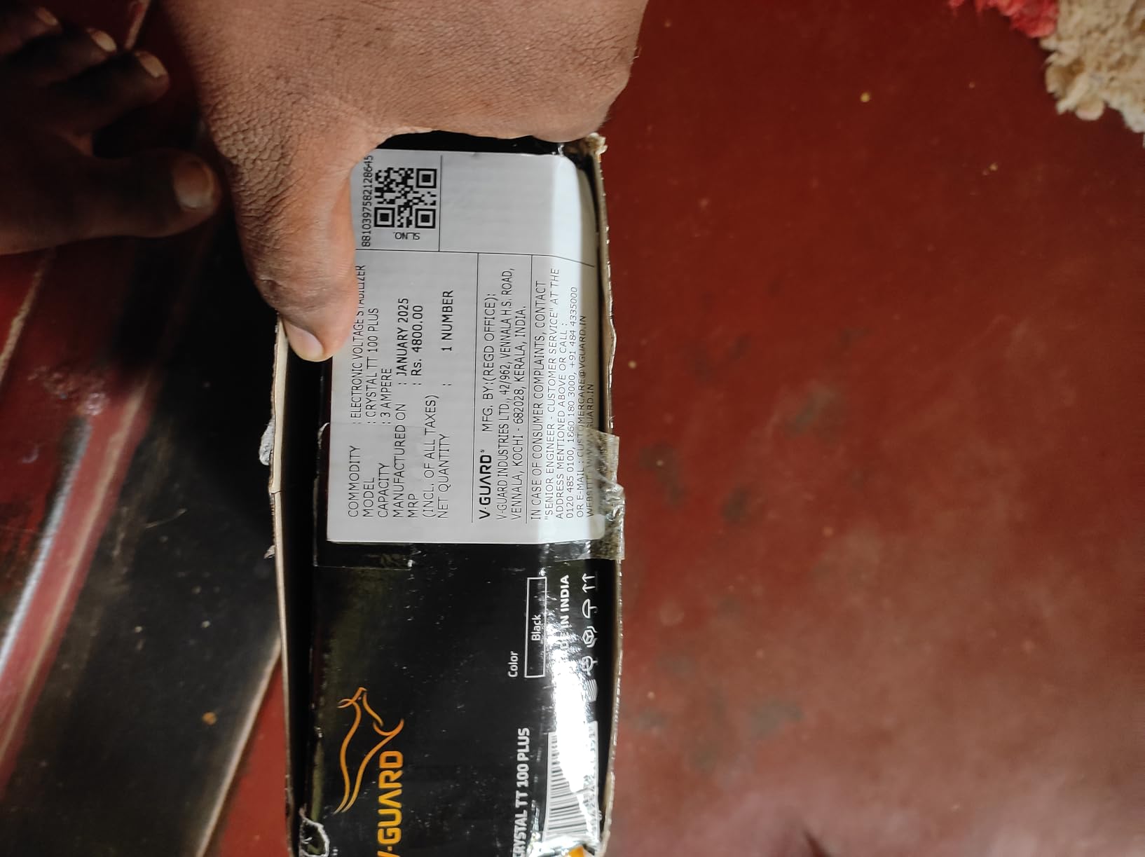 V-Guard Crystal TT 100 Plus TV Stabilizer with Digital Display for 140 ...