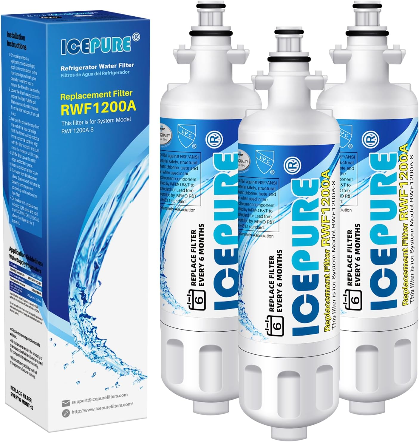 Amazon.com - Filterlogic 469690 ADQ36006101 Refrigerator Water Filter ...