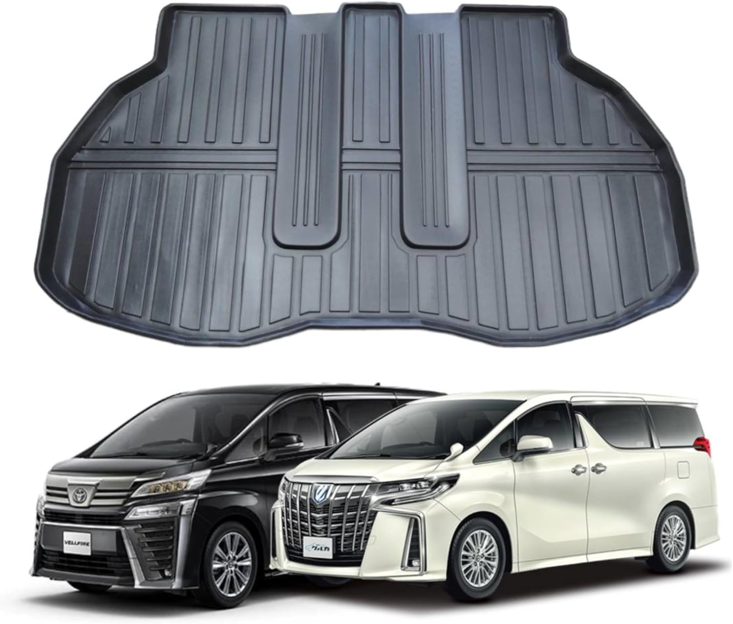 Amazon.co.jp: 30系 アルファード ヴェルファイア 3D ラゲッジマット 防水 立体構造 抗菌 防臭 トランクマット フロア ...