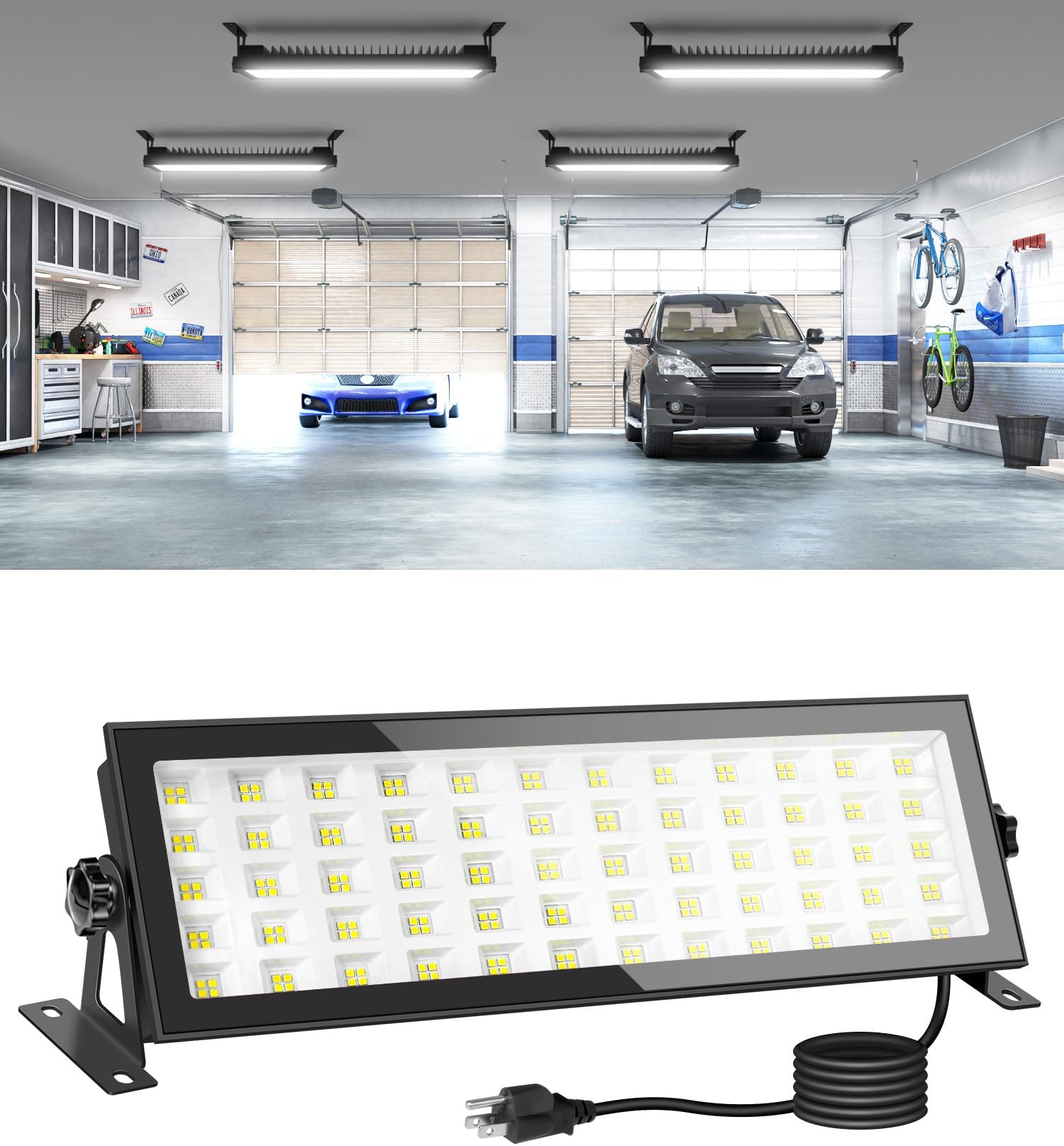120W LED Shop Light for Garage 1000W Equiv, 16000lm Very Bright LED ...