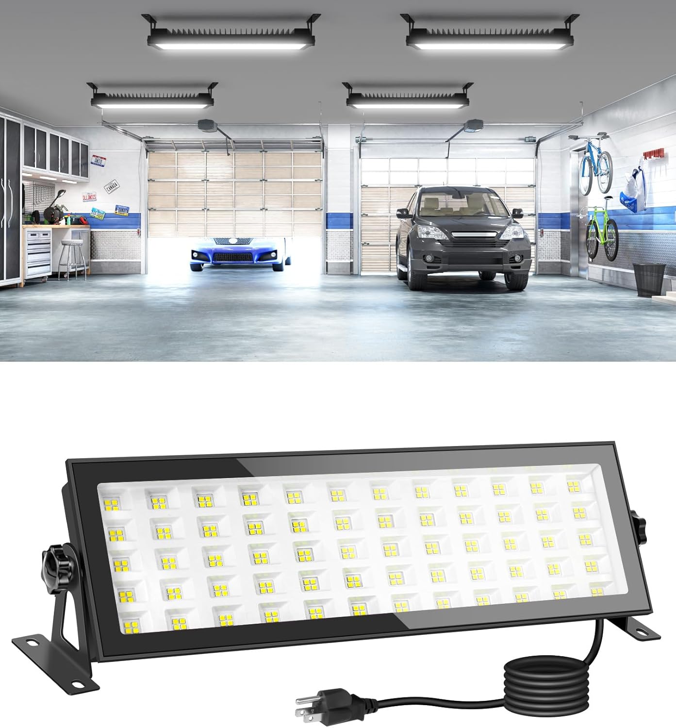 120W LED Shop Light for Garage 1000W Equiv, 16000lm Very Bright LED ...