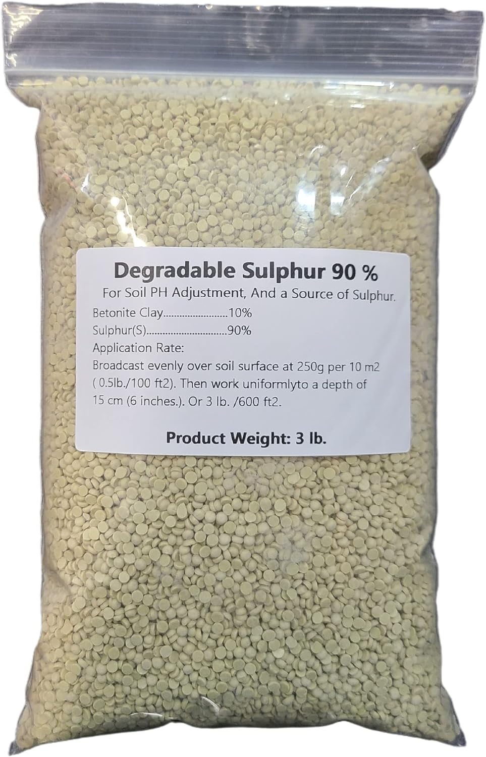 Soil Acidifier, Degradable Sulphur, Sulfur Pellets 90% for Soil PH ...