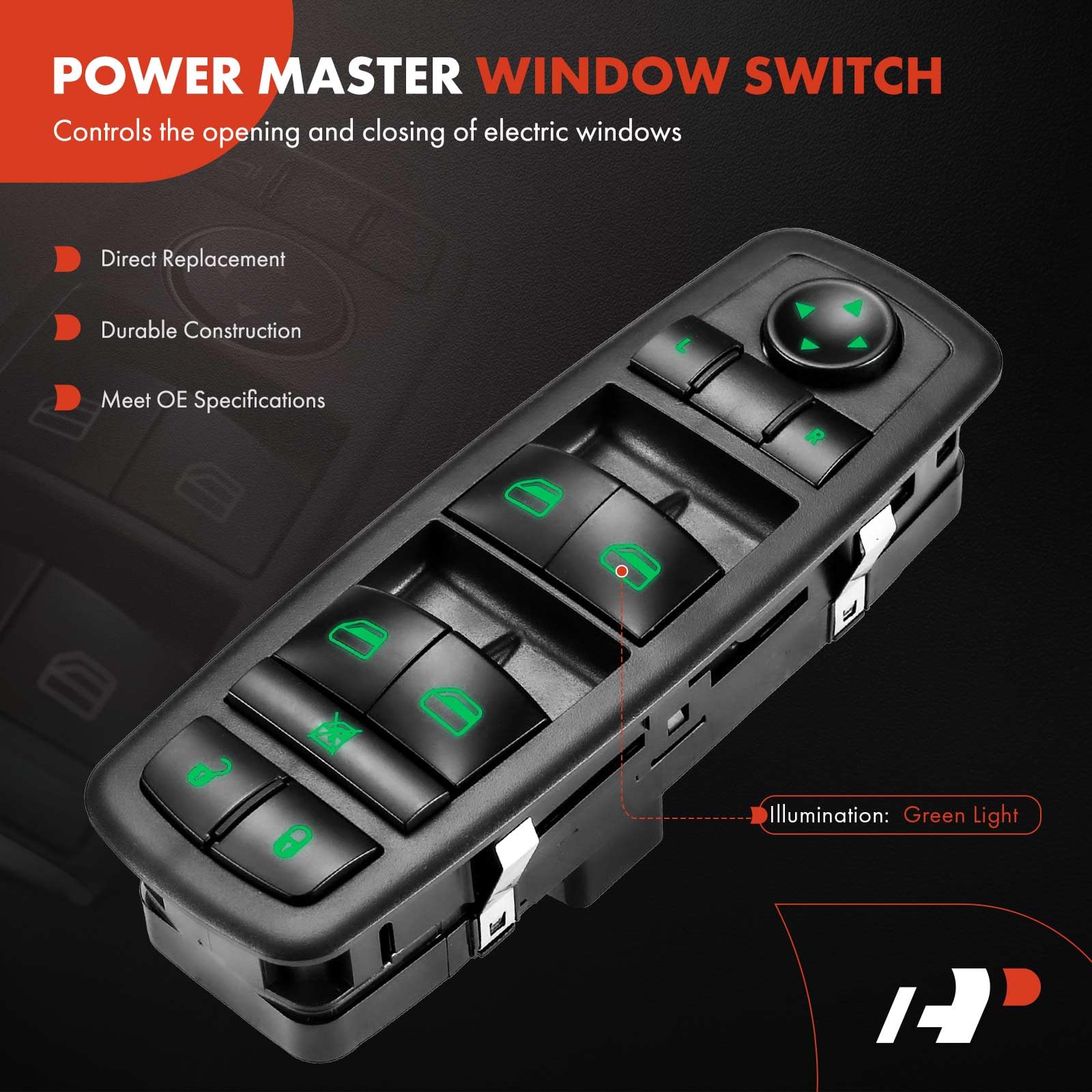 Master Switch 2013 Dodge Dart DEVMO Power Window Front Driver Left Side ...