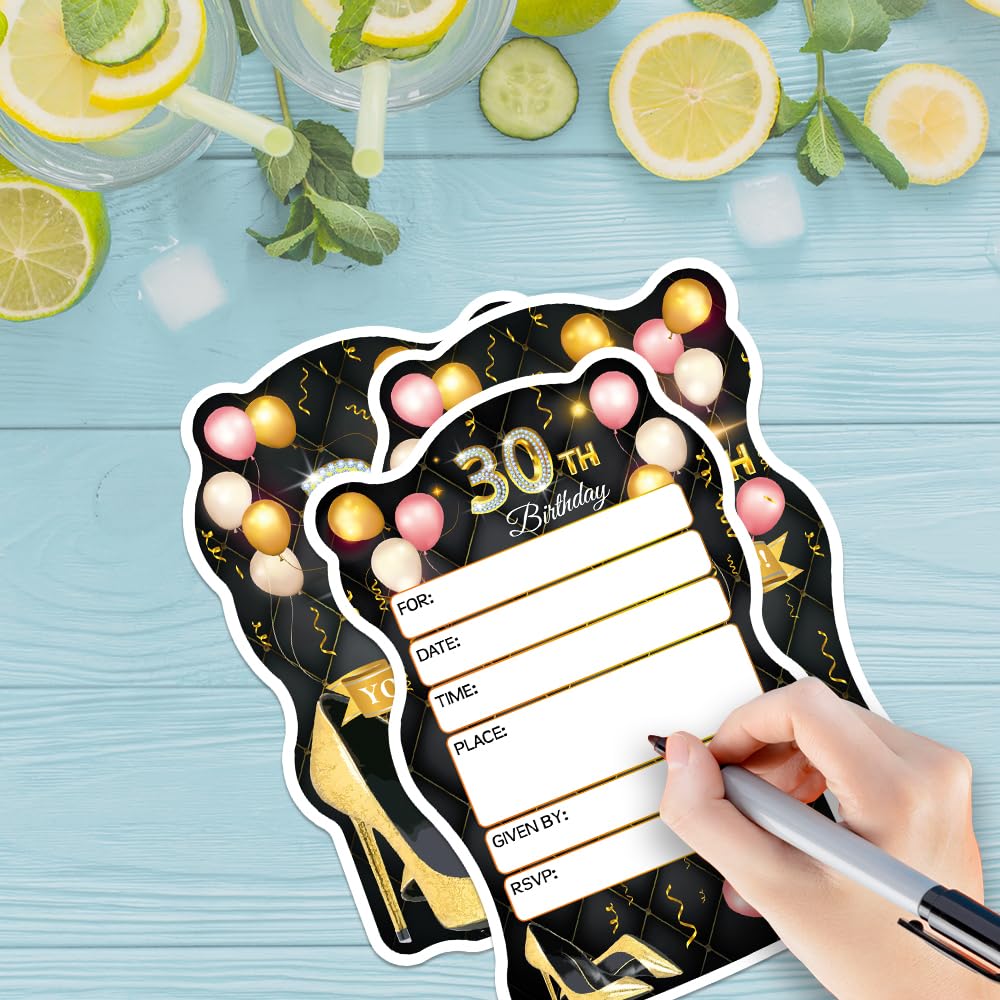 Invitaciones De Cumpleaños Con Tacones Altos De Color Verde Lima