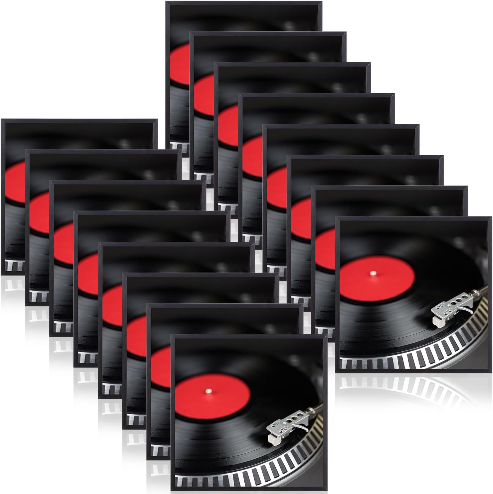 Amazon.com - Geetery 18 Pack Black Vinyl Record Album Frame 12.5 x 12.5 ...