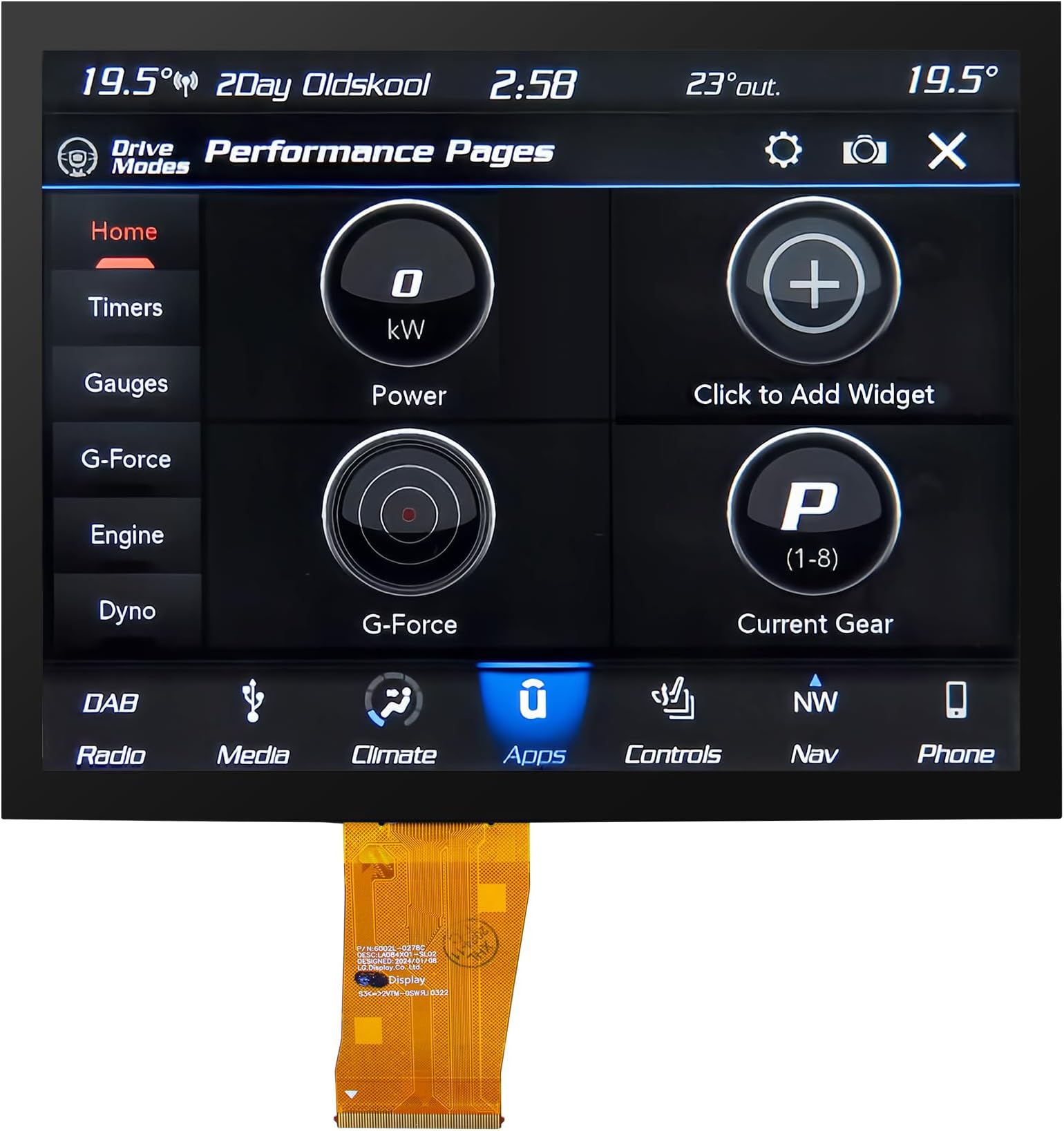 Amazon.com: 8.4" Uconnect Screen Replacement Uconnect 4C UAQ LCD ...