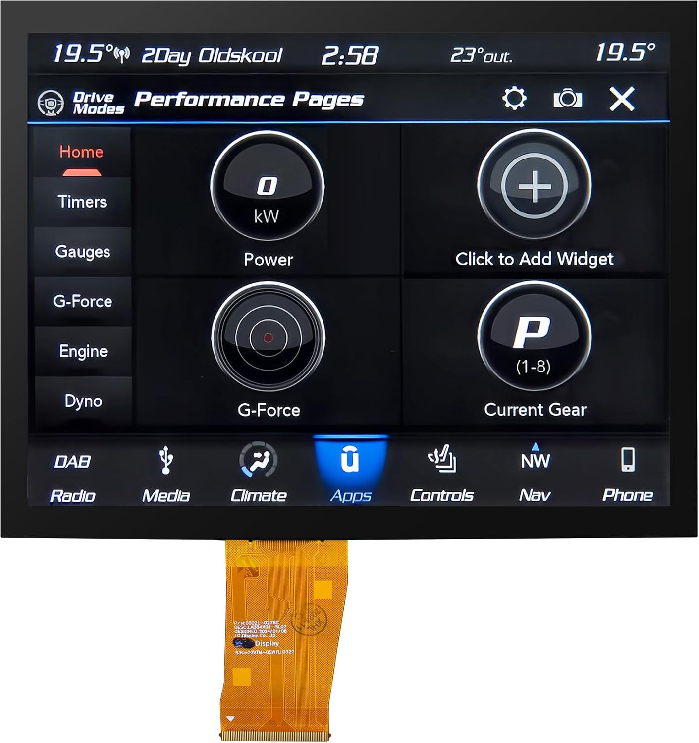 Amazon.com: 8.4" Uconnect Screen Replacement Uconnect 4C UAQ LCD ...