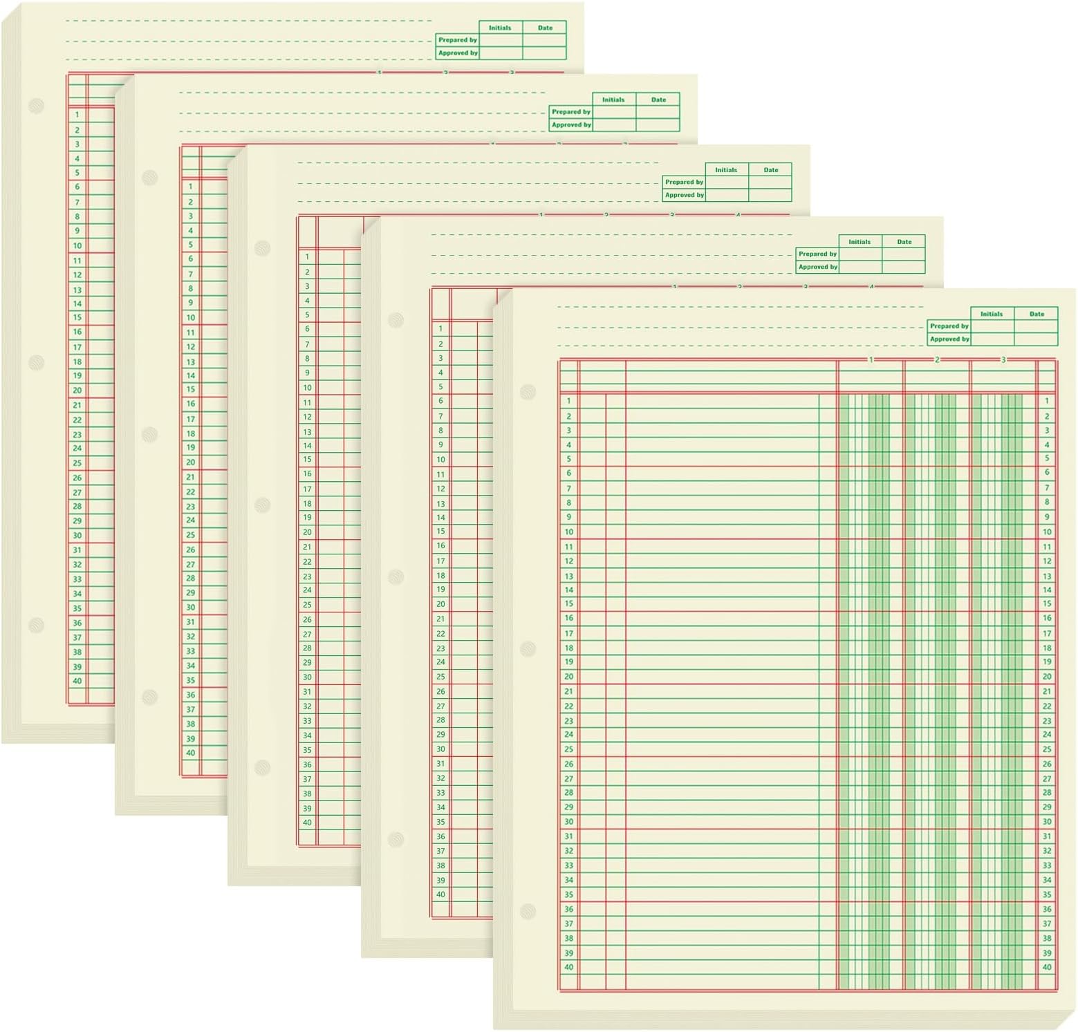Amazon.com : BookFactory Ledger Pad/Large 2 Column Accounting Ledger ...