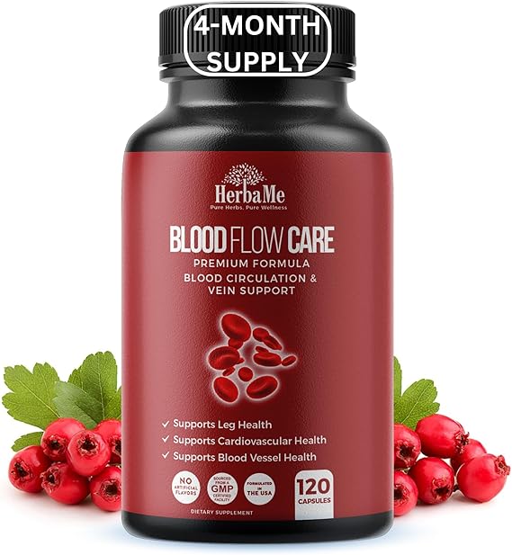 Amazon.com: HerbaMe Blood Circulation Supplement, 120 Capsules ...