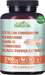 Amazon.com: 5-in-1 Organic Ceylon Cinnamon Capsules with Berberine ...