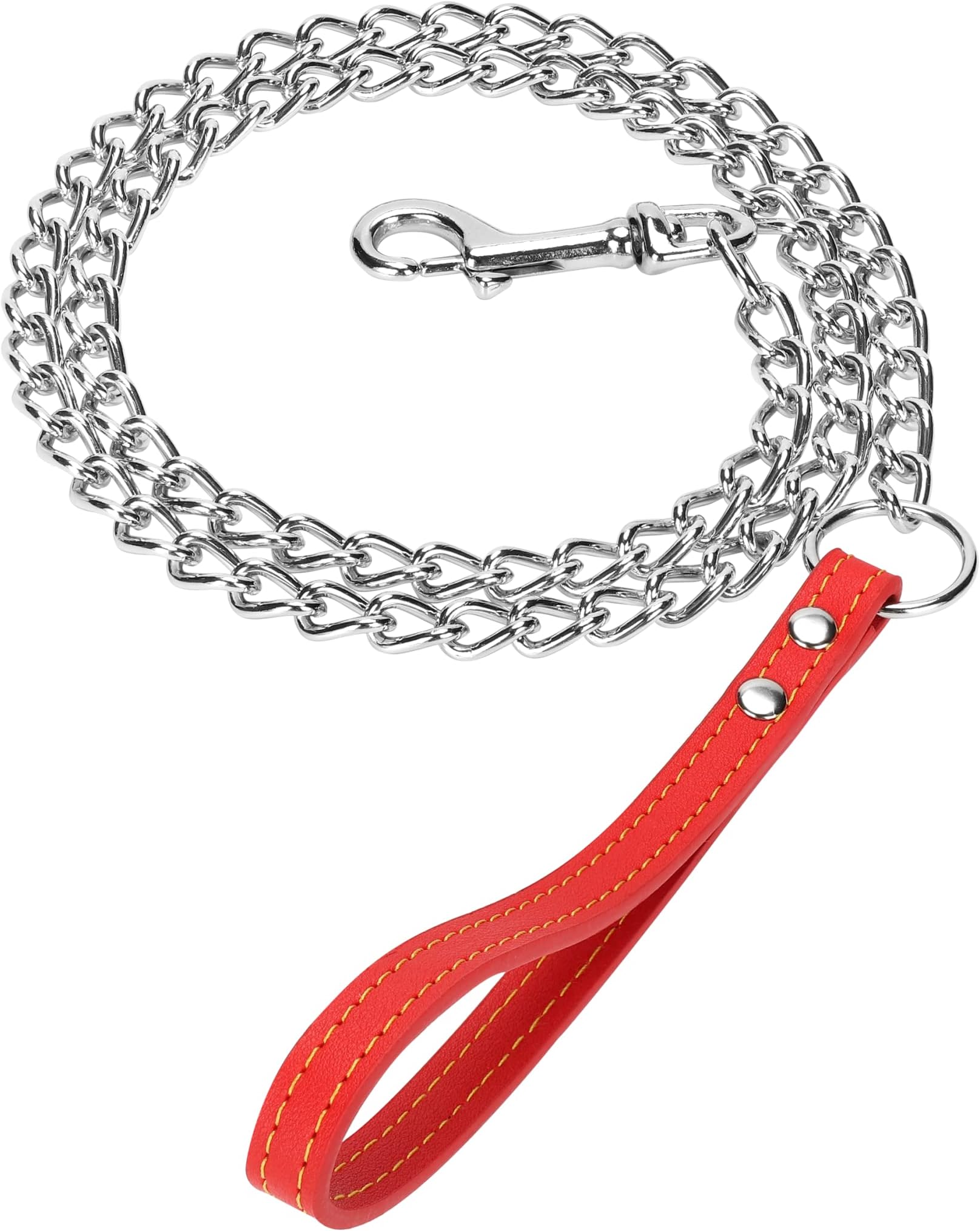 Amazon.com: Hamilton 4' Extra Heavy Chain Dog Lead with Black Nylon Handle