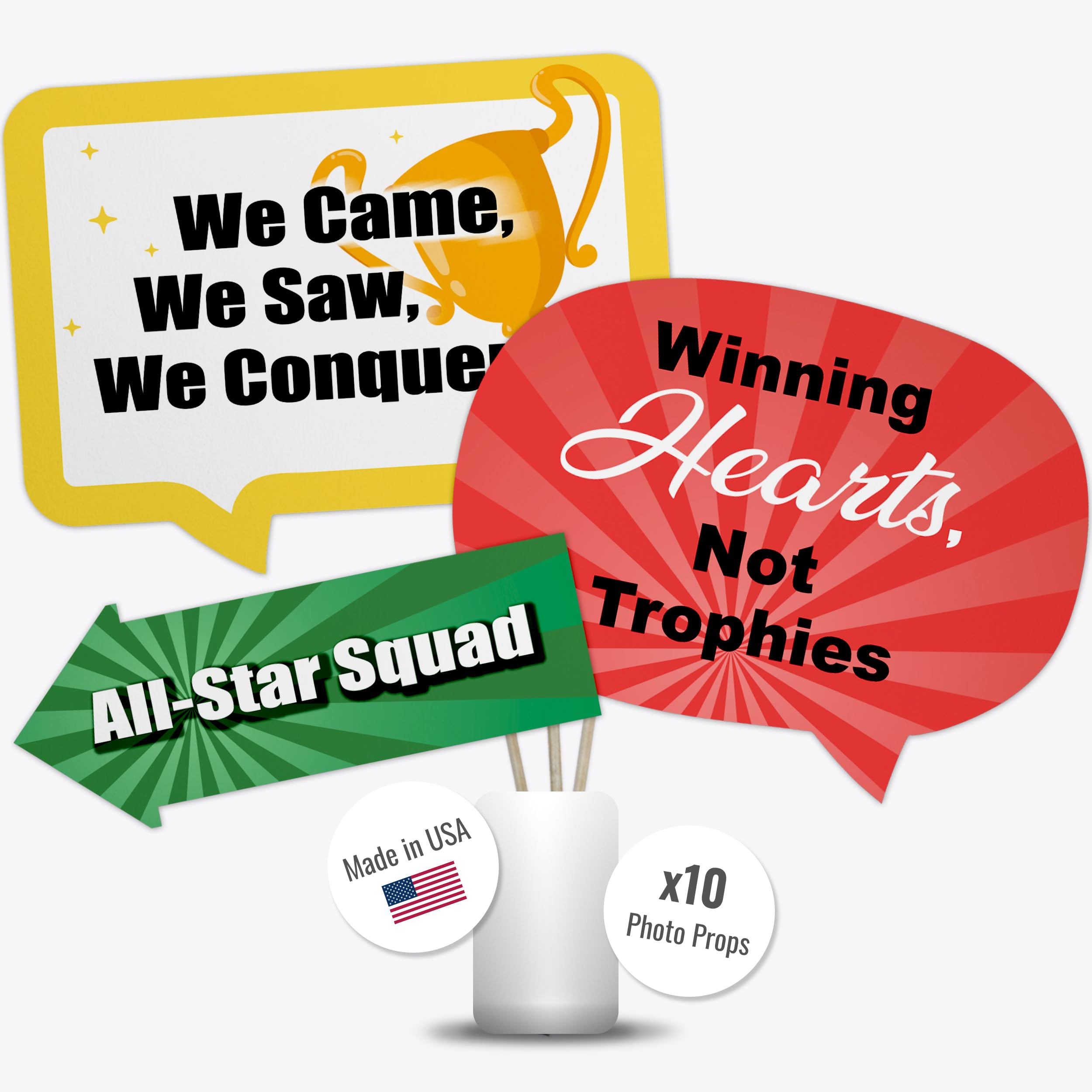 Amazon.com: Sports Party Photo Booth Kit - Competitions Party ...