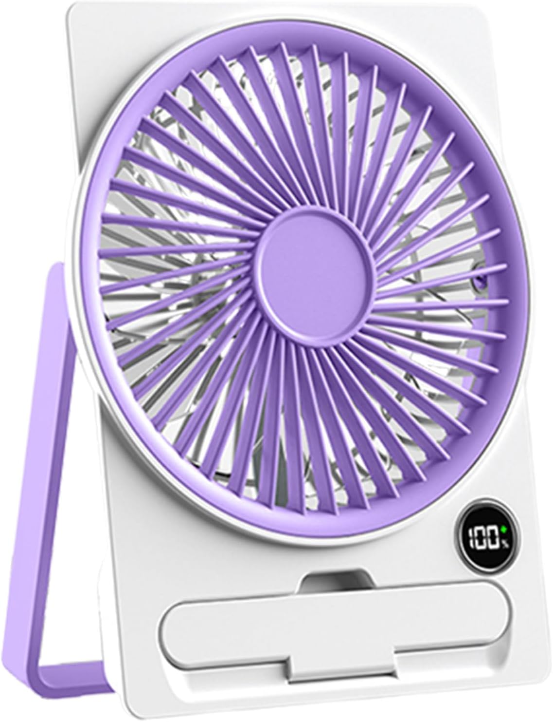 Generico Desk Fan, Rechargeable Cooling Fan for Desk, Slim Design, Wide ...