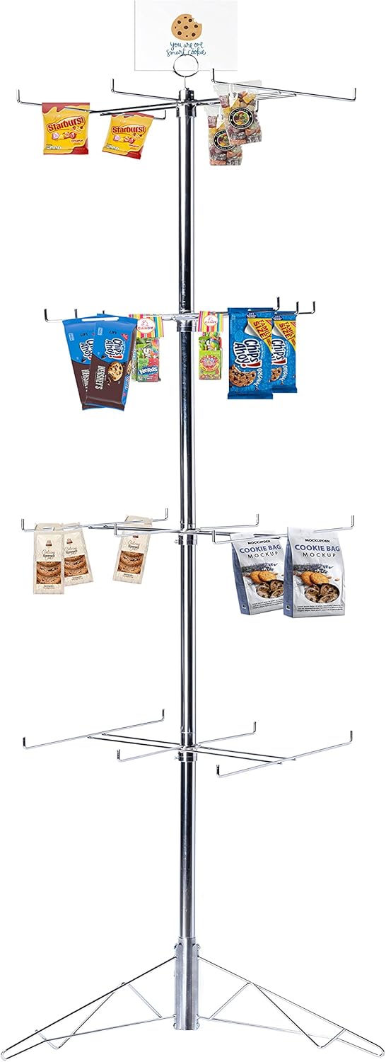 Amazon.com: HOHIYA 70 Inch Retail Display Stand Rack Wire Spinner ...