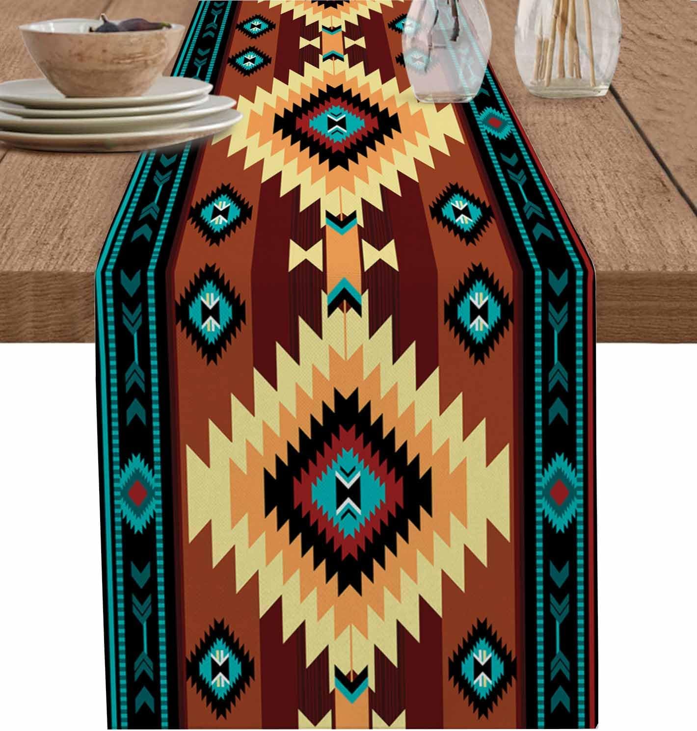Amazon.com: Southwestern Table Runner 72 Inches Long for Dining Table ...