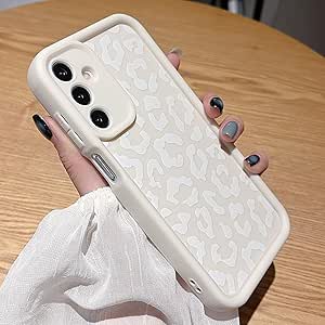 Amazon.com: MINSCOSE Compatible with Samsung Galaxy A15 Case,Cute Cheetah Print Pattern Design ...