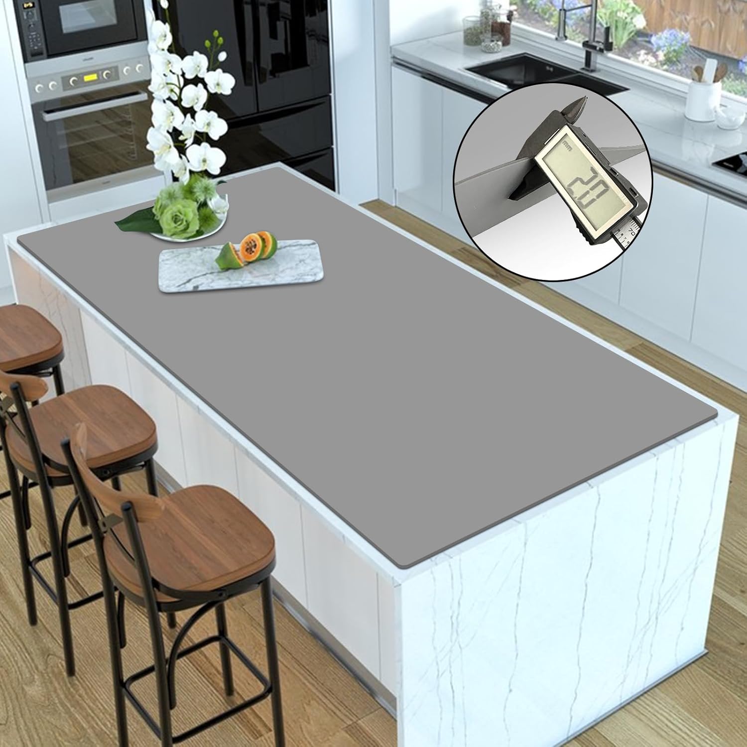 Amazon.com: Silicone Mats for Kitchen Counter, 47.3"x23.6"x0.08 ...