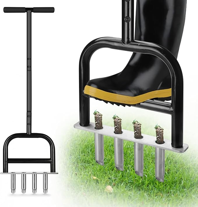 Amazon.com : Qdreclod Lawn Core Aerator Tool Coring Grass Aerator Lawn ...