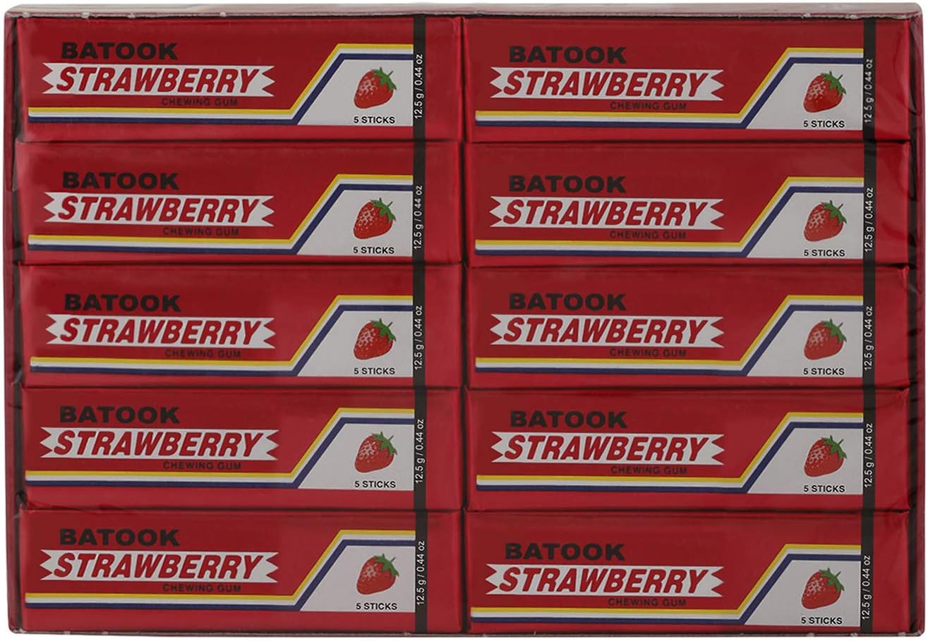 Batook Strawberry Chewing Gum, 250g - Pack of 1: Buy Online at Best ...