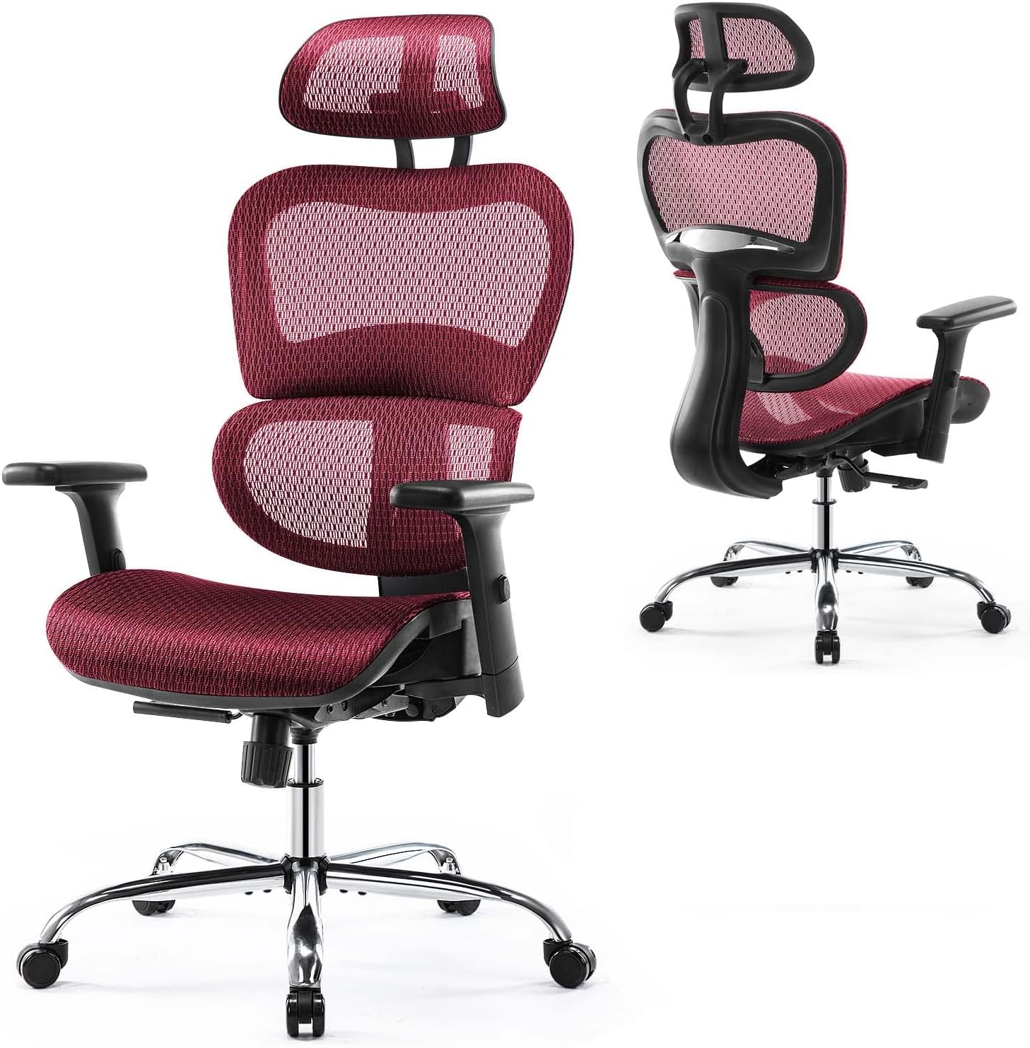 Amazon.com: Ergonomic Office Chair, High Back Desk Chair, Swivel Mesh ...