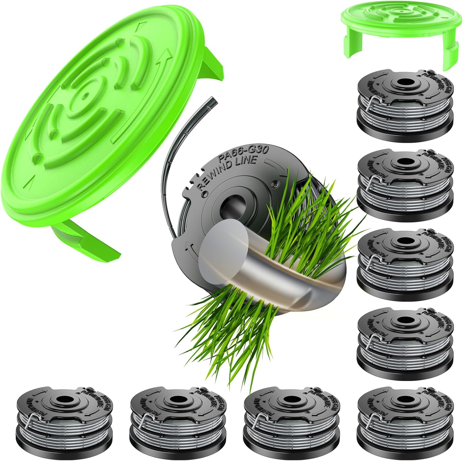 Amazon.com : 11 Pcs Dual Line String Trimmers Spools Compatible with ...