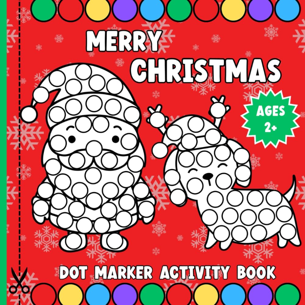 Merry Christmas Dot Marker Activity Book: Harbor, Penny, Press, Rainbow ...