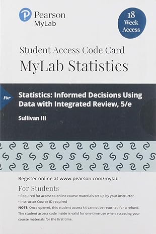 Amazon.com: MyLab Statistics with Pearson eText - 18 Week Standalone ...