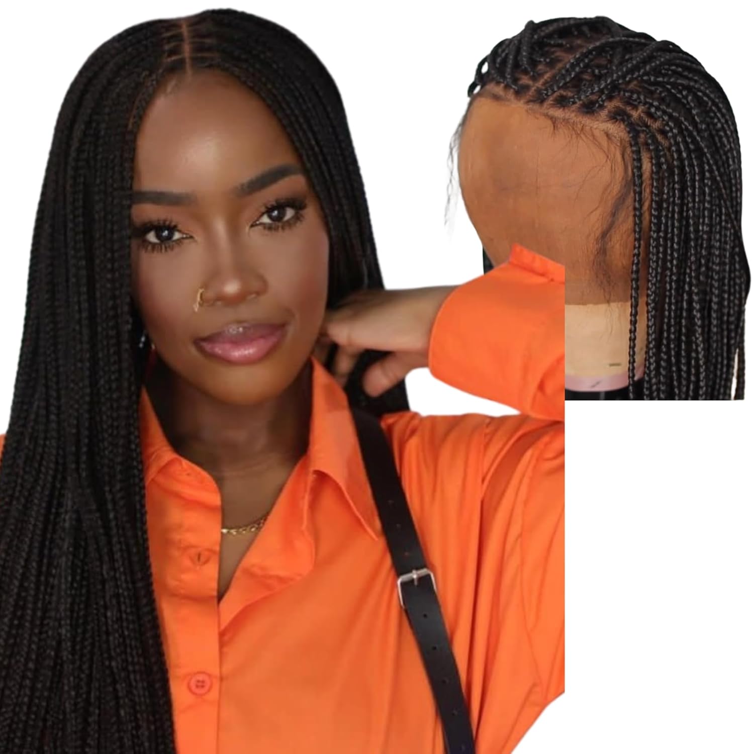 Amazon.com : BRAIDED WIG BOSS 30 inches Knotless Braided Wig For Black ...