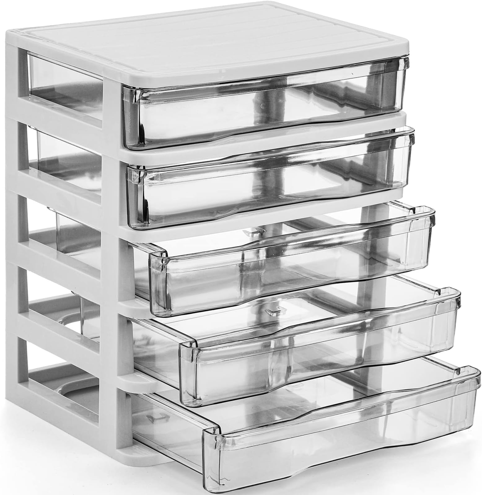 Amazon.com: Small 5 Drawer Tower Plastic Organizer Storage Office ...