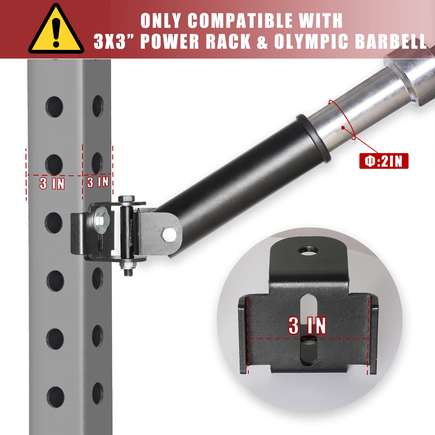 Buy SYL Fitness Rack Mounted Landmine Attachment, T-Bar Row Landmine ...