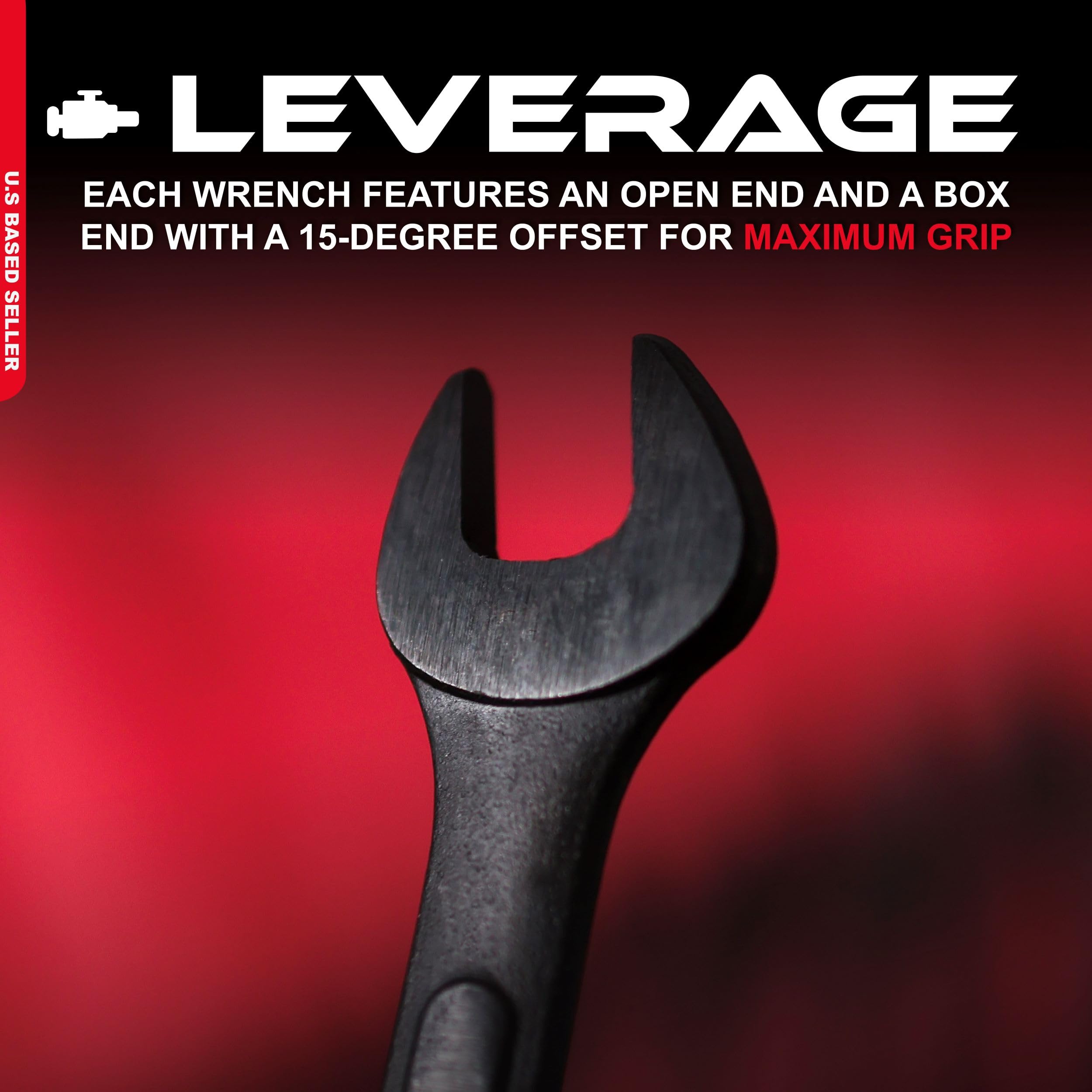 Snapklik.com : ABN Combination Wrench Set 16 Pc Raised Panel Metric ...