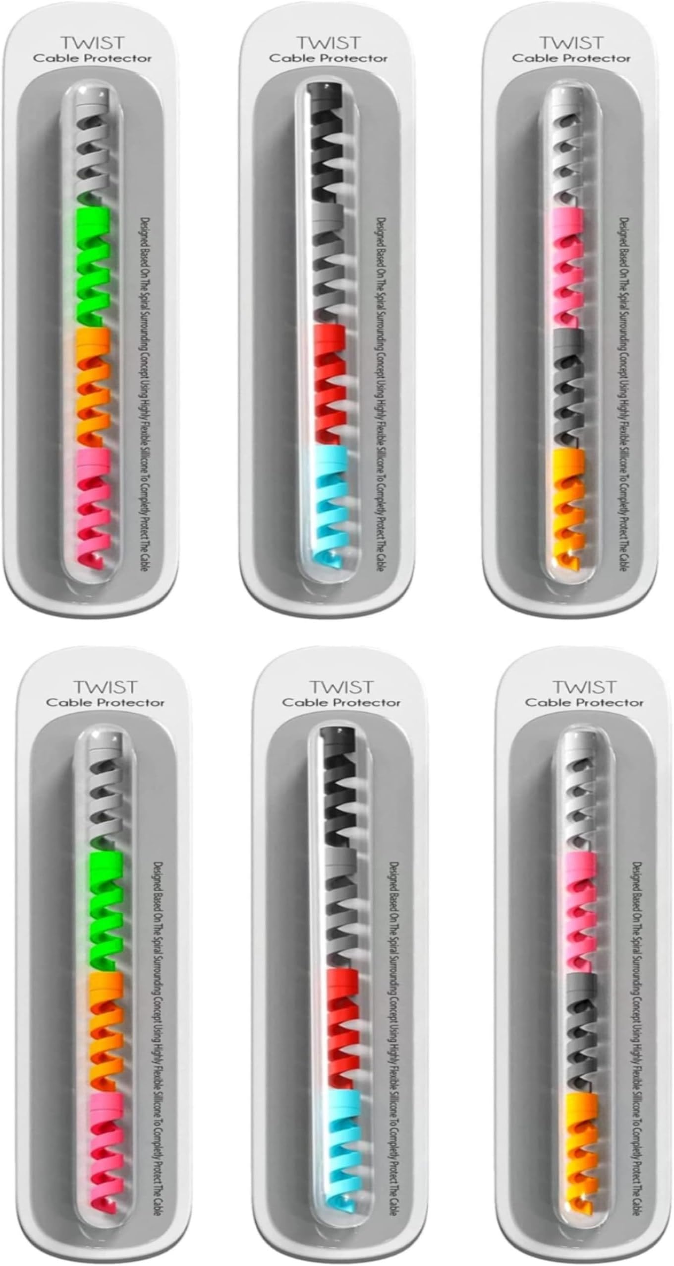 Buy Sounce Spiral Charger 24 Pcs Cable Protector Data Cable Saver ...