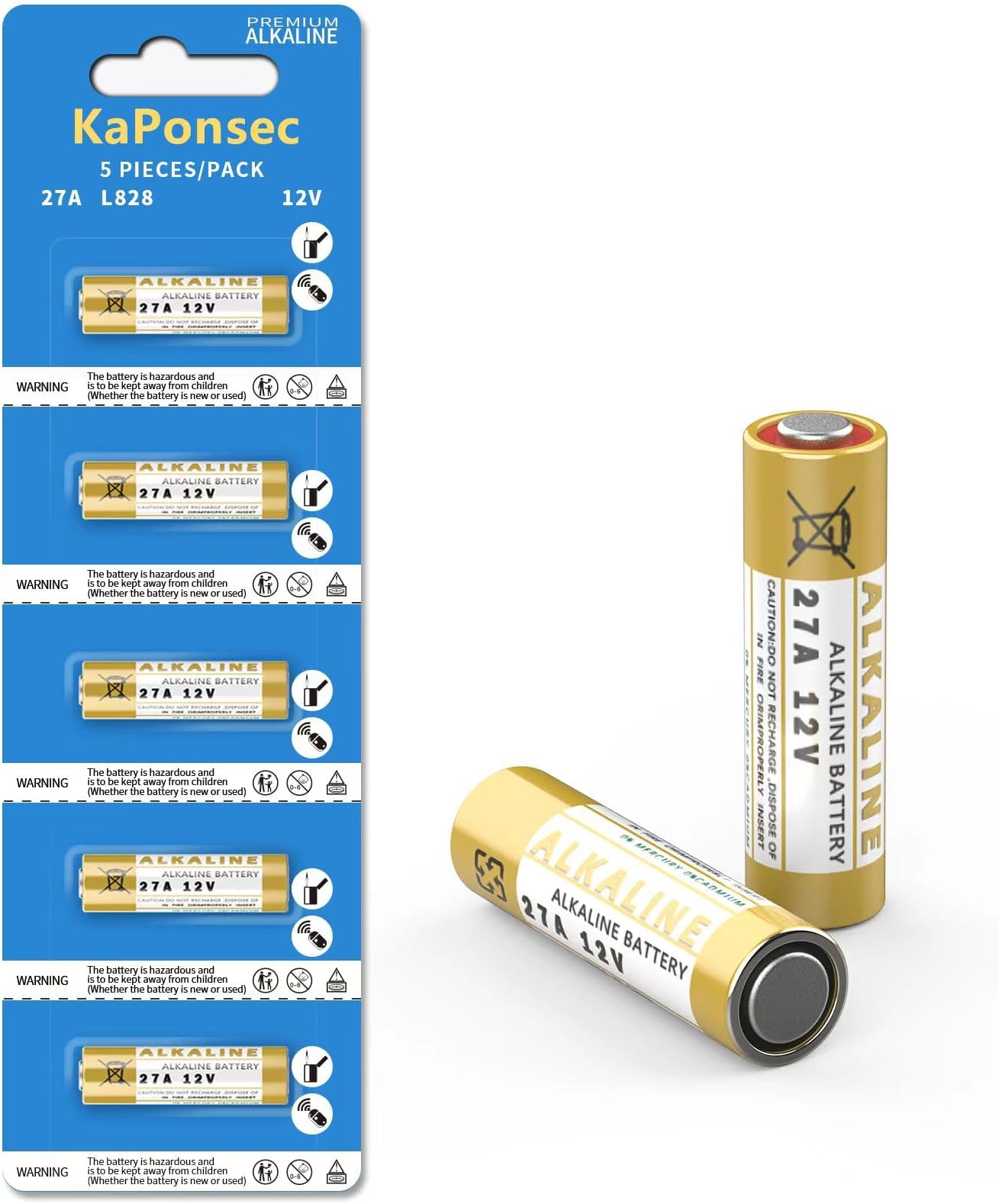 Amazon.com: Ceiling Fan Remote Control Battery 23A 12V Alkaline (5 Pack ...