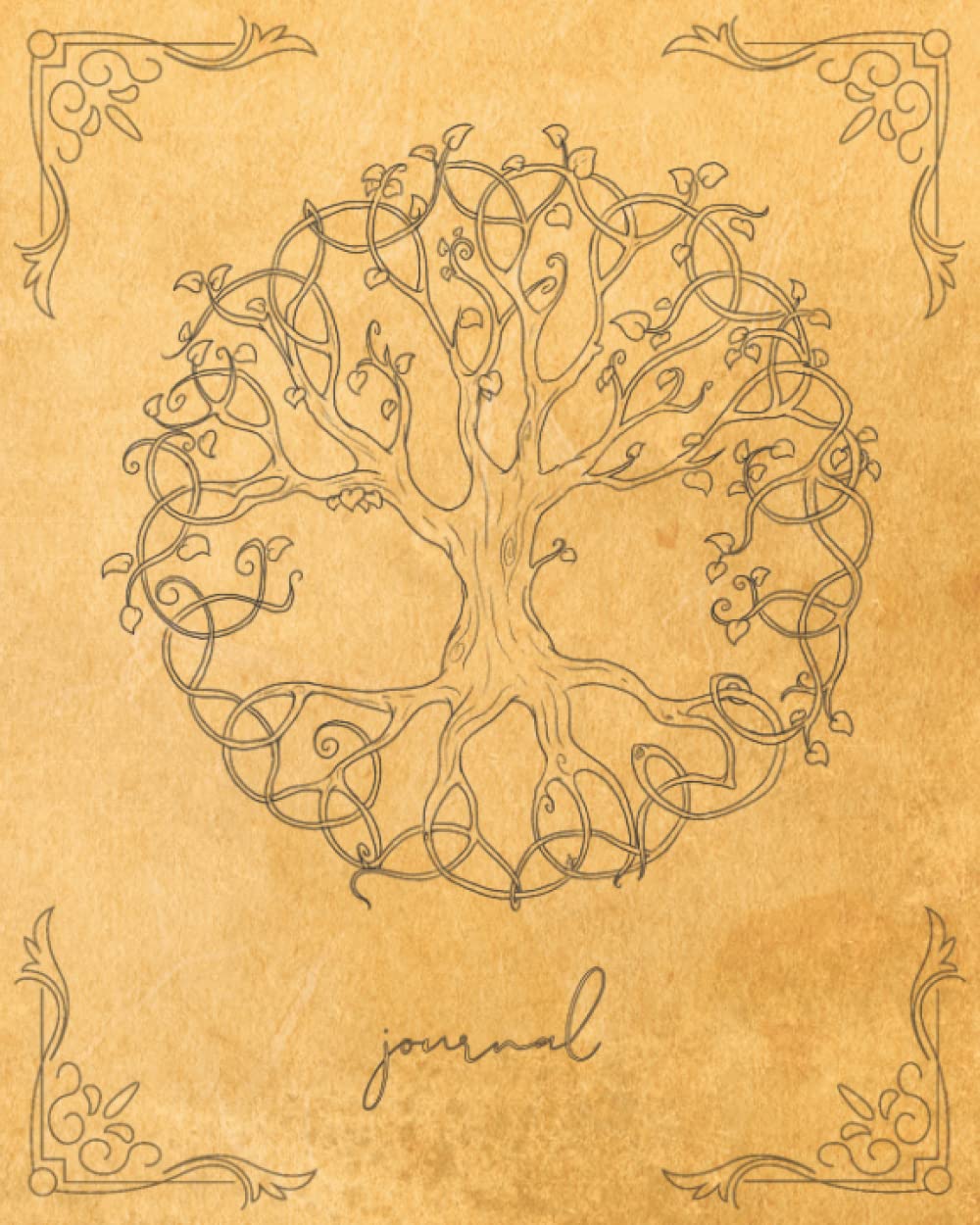 Amazon.com: Journal: Notebook Tree of Life 8x10: Designs, Green Tree: Books