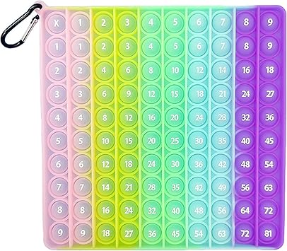 Multiplication Pop It Number Table Game Fidget Math Toy for Teachers ...