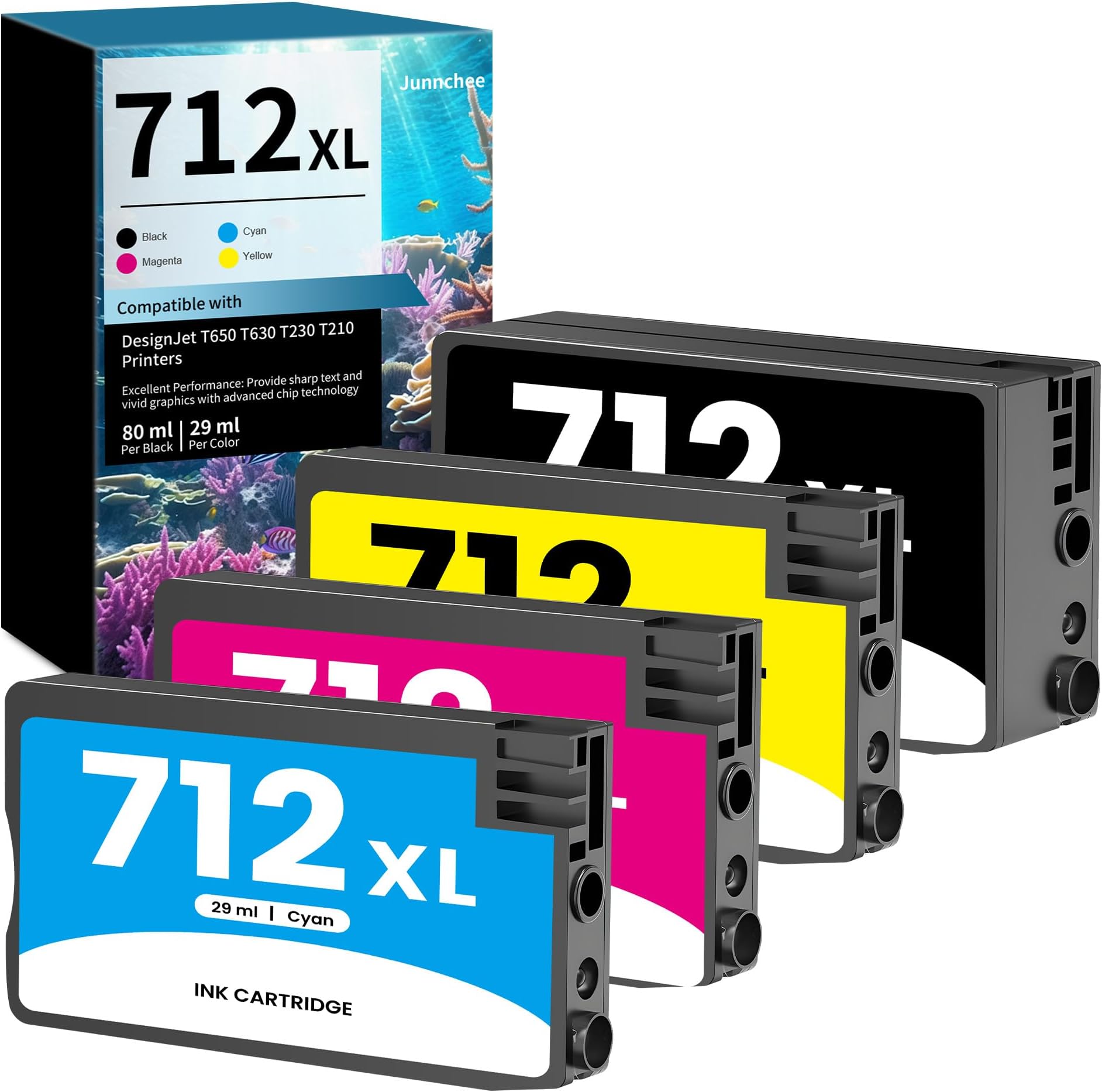 Amazon.com: HP 712 29ml Cyan DesignJet Original Ink Cartridge for T650 ...