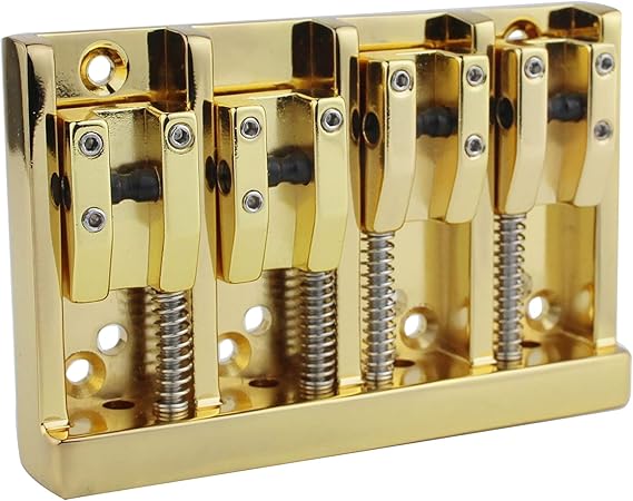 Amazon.com: Guyker Guitar Bass Bridge - 4-String A-Style Bass Bridge ...