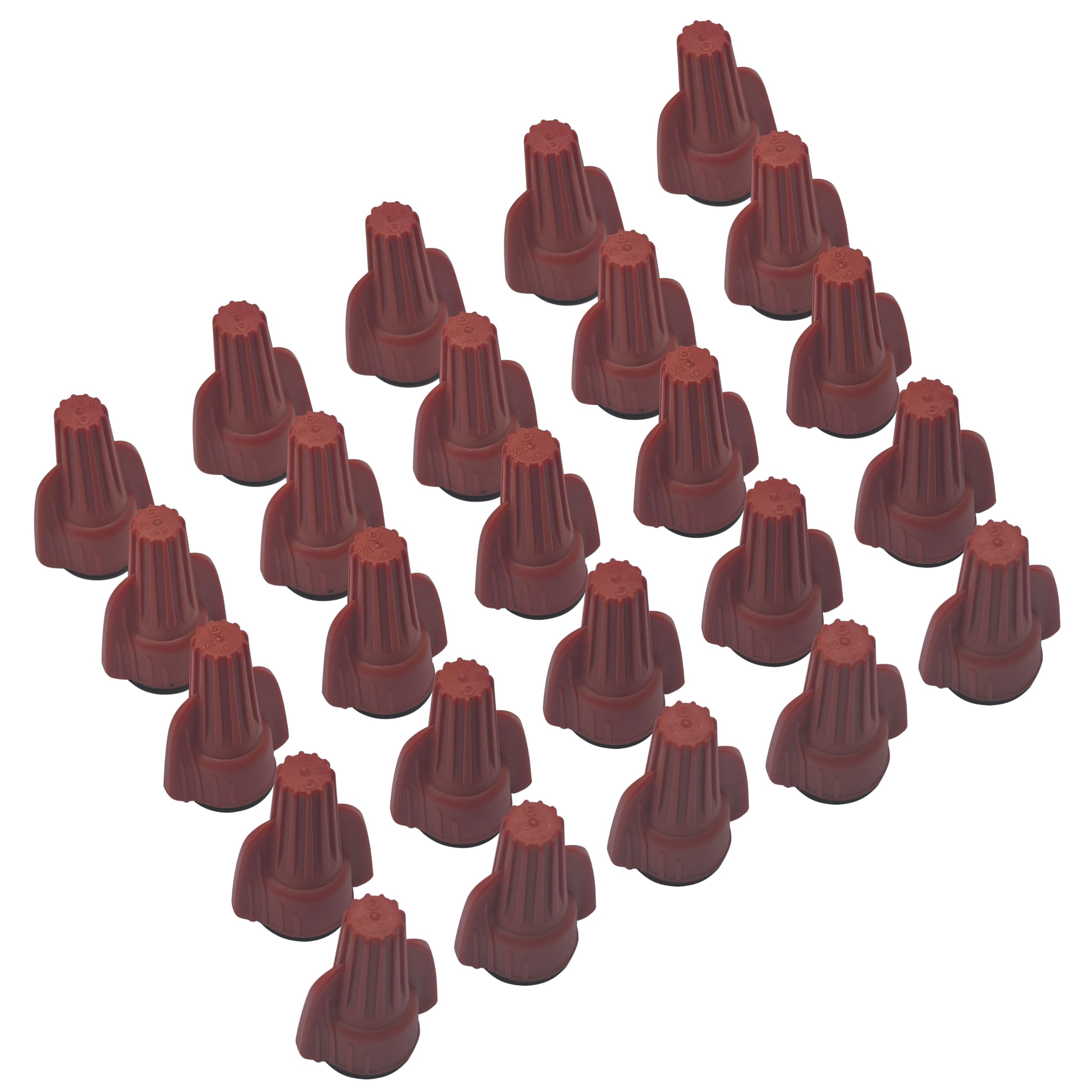 25 Pack 18-12 AWG Red Waterproof Wire Connector Junction Cap, Winged ...