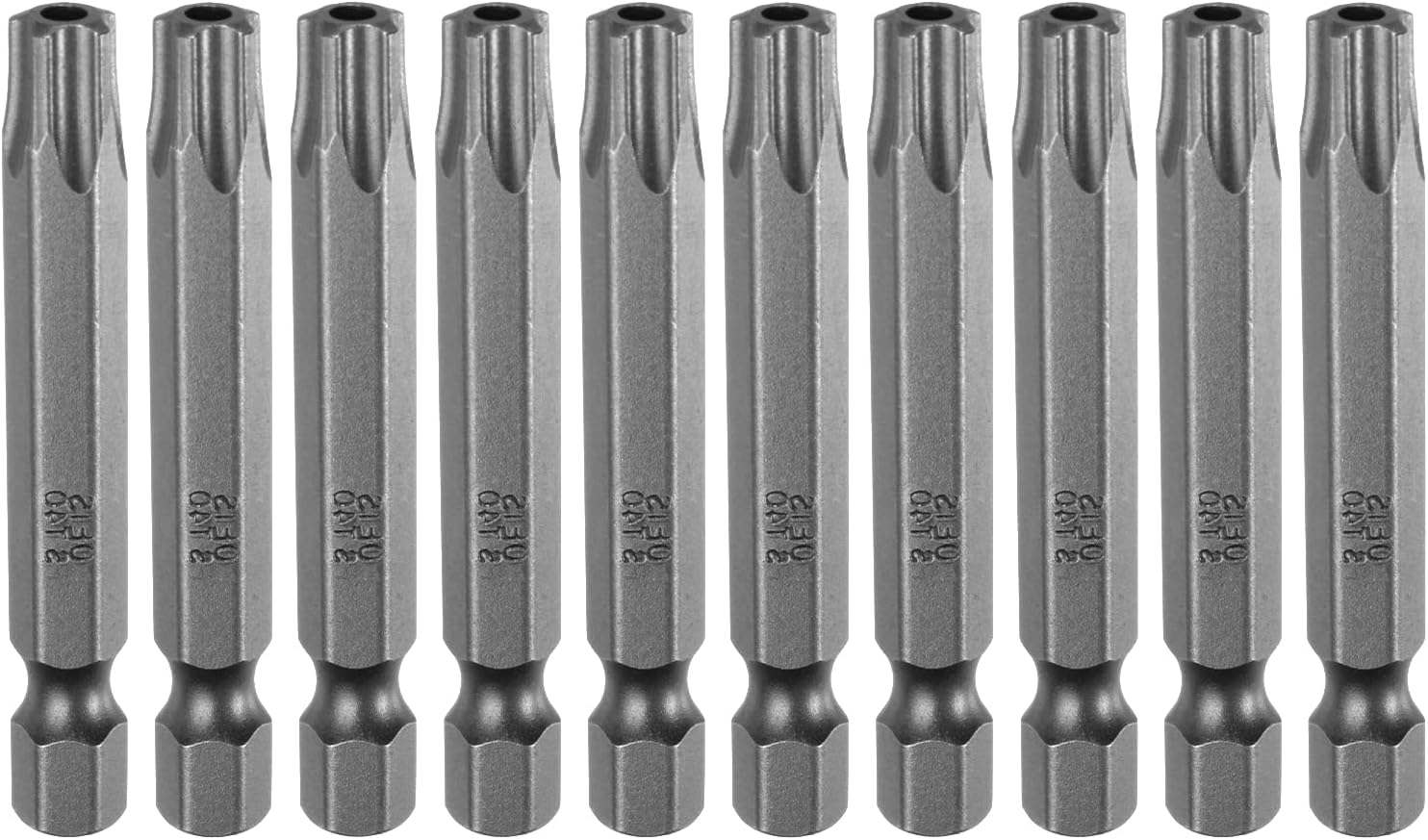 sourcing map 10pcs TS40 Star 5 Point Screwdriver Bit 1/4" Hex Shank 2 ...