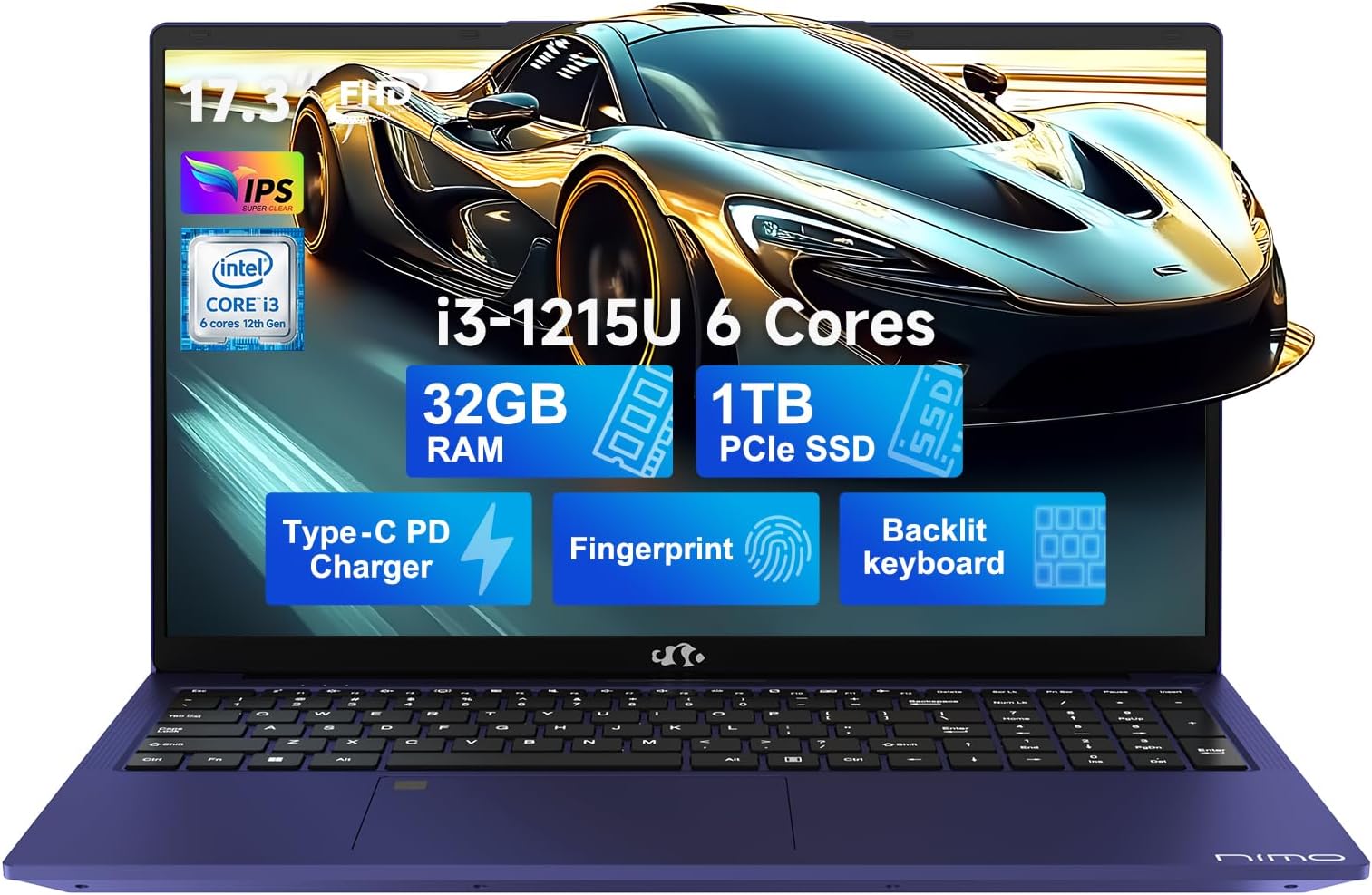 Amazon.com: NIMO 17.3 FHD-Laptop，IPS Business Computer, 32GB RAM 1TB ...