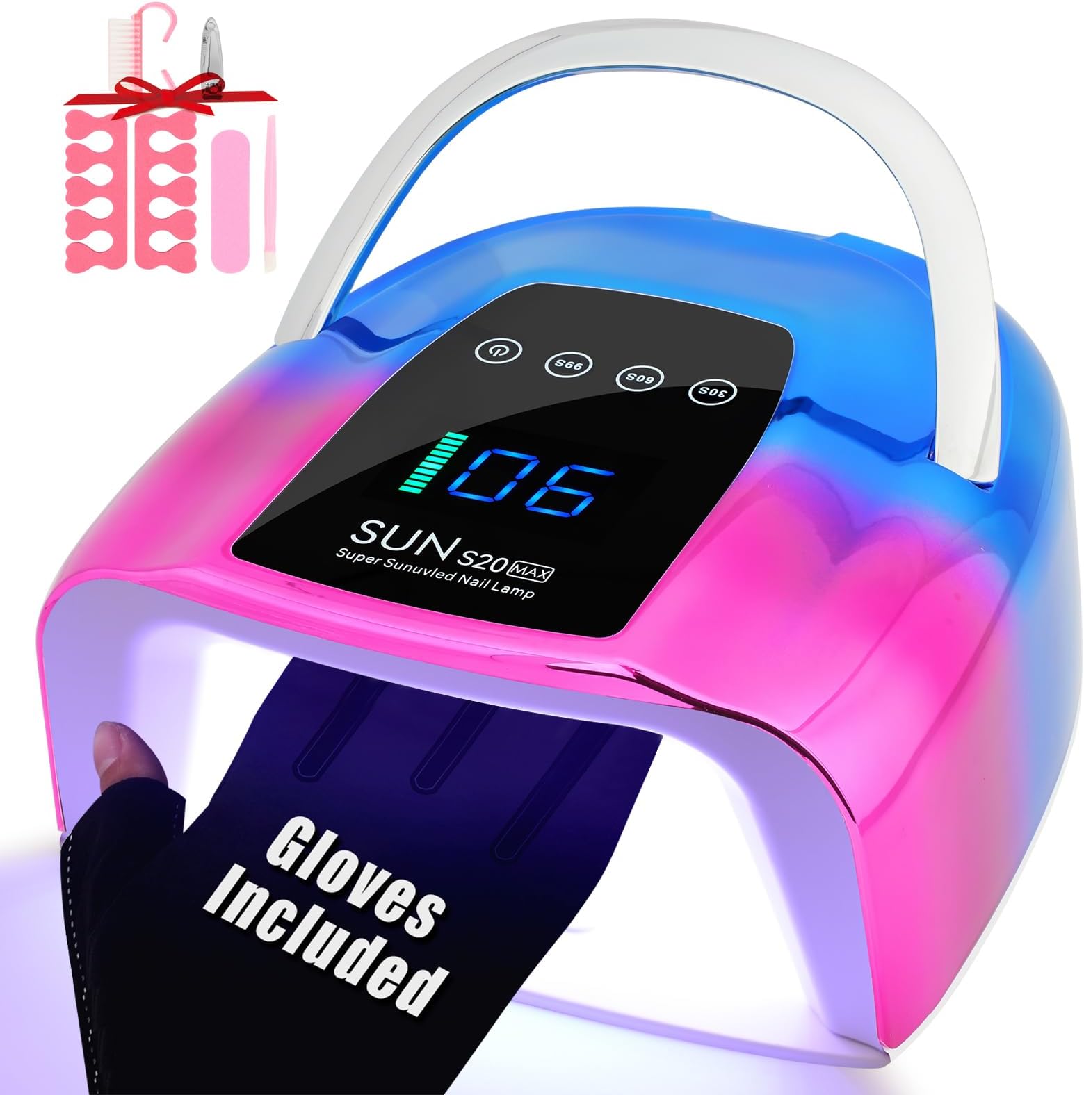 Amazon.com : NAILGIRLS UV Nail Lamp, Cordless Nail Lamp 80W ...