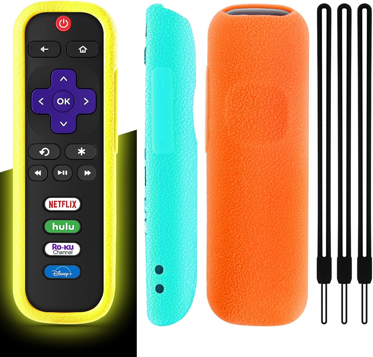 Amazon.com: Wevove 3 Pack Remote Case for Roku, Cover Compatible with ...